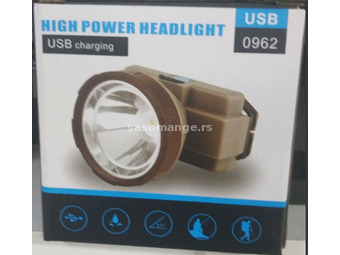 Lampa za glavu na USB punjenje