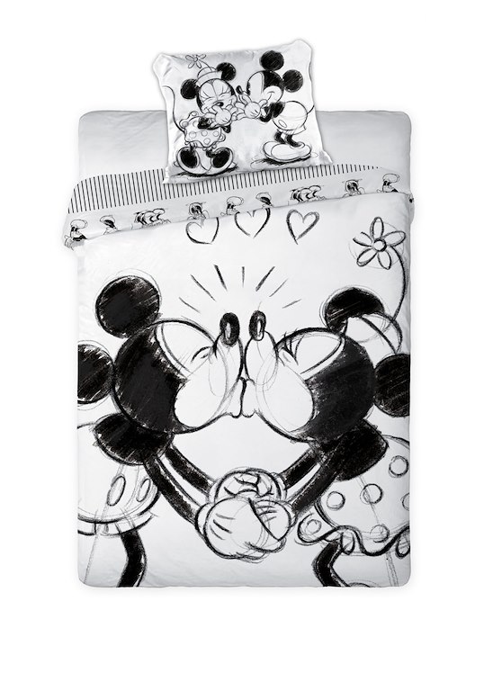 Posteljina za decu Mickey Minnie 160×200+70x80cm – 5907750522026