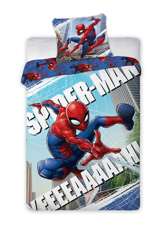 Posteljina za decu Spider-Man 140×200+70x90cm – 5907750554768