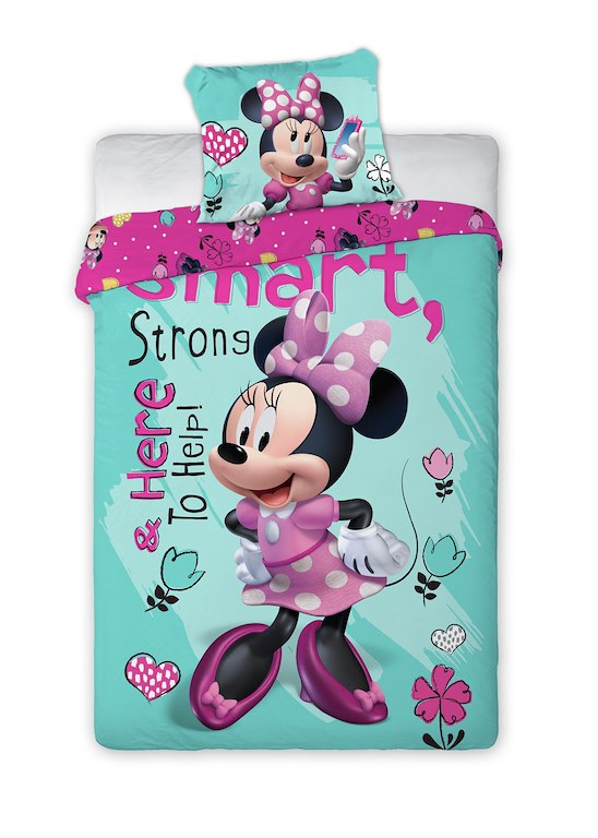 Posteljina za decu Minnie 140×200+70x90cm – 5907750586752