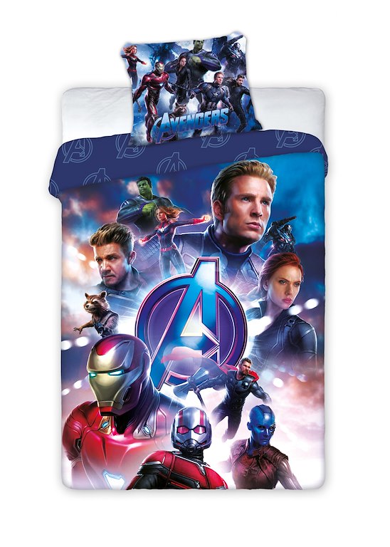 Posteljina za decu Avengers 140×200+70x90cm – 5907750590704