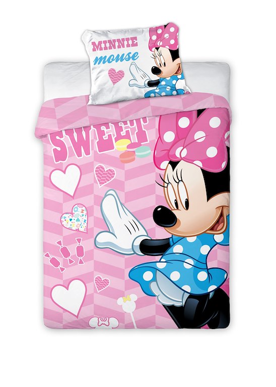 Posteljina za bebe Minnie 100×135+40x60cm – 5907750541843