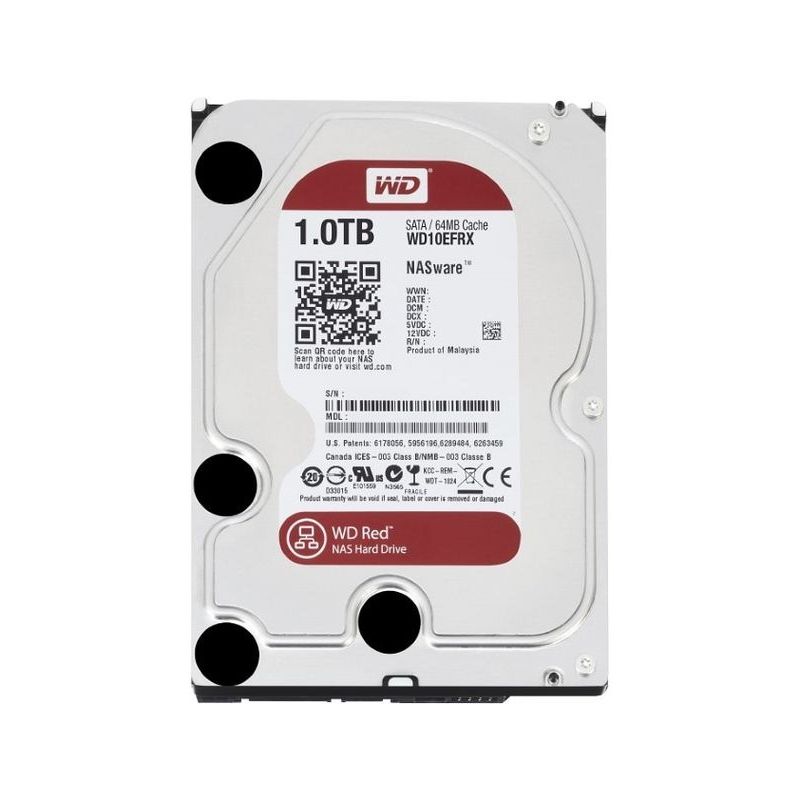 Wd 1TB 3.5″ SATA III 64MB IntelliPower WD10EFRX Red