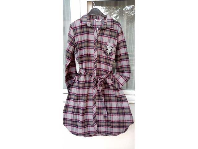 `ELLY` KARO TARTAN DEZEN FLANEL HALJINA - NOVO