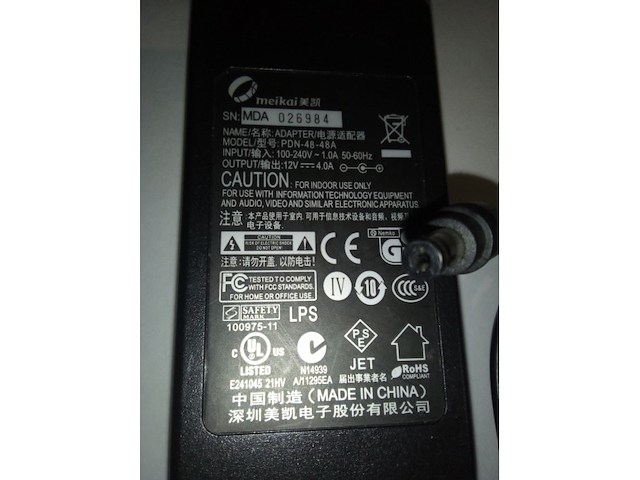 AC-DC Adapter 12V 4A  model:PDN-48-48A