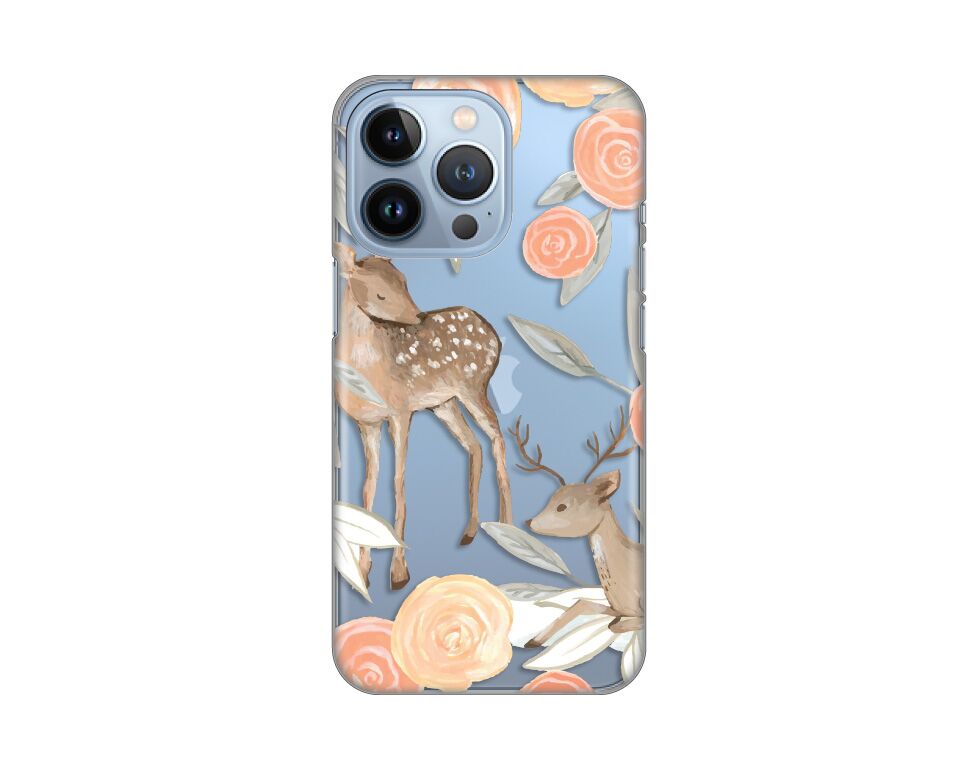 Silikonska futrola PRINT Skin - iPhone 13 Pro Flower Deer