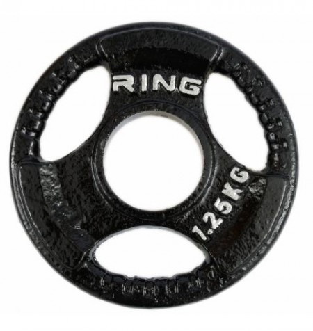 Ring olimpijski tegovi liveni sa hvatom 1x 1,25kg RX PL14-1,25