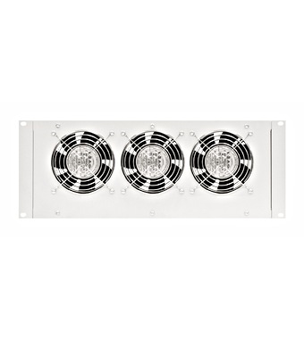 19" Krovni ventilatorski panel: 3 ventilatora i termostat
za slobodnostojeće ormane DS/DSZ i DSS