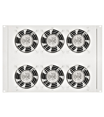 19" Krovni ventilatorski panel: 6 ventilatora i termostat
for freestanding enclosures DS/DSZ and DSS
