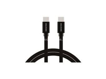 SWISSTEN USB Data Cable type C na type C Textile 1.2m (Crna)