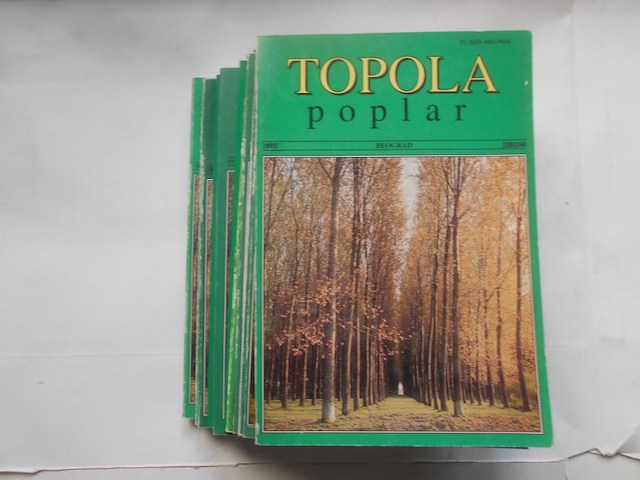 Topola poplar, 7  kom., jug. časopis za topolarstvo