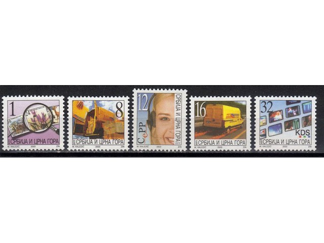 Redovne-Poštanski servisi 2003.,čisto