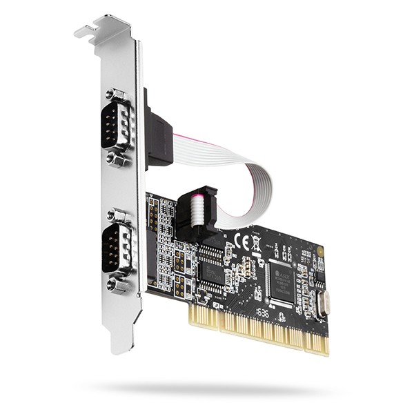 Kontroler PCIe - 2 x serial port + LP Axagon