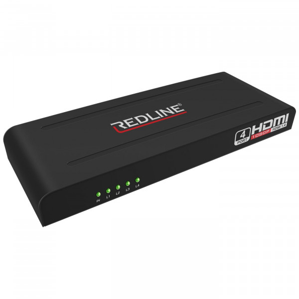 REDLINE HDMI razdelnik, 1 ulaz - 4 izlaza - HS-4000