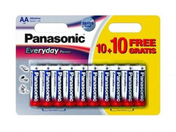 PANASONIC baterije LR6EPS/20BW-AA Alkalne Everyday