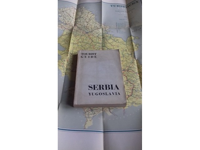 Serbia Yugoslavia Tourist Guide 1953 + mapa