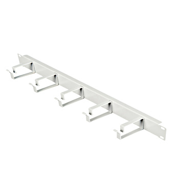 19" Panel za ranž. kablova,5 metalnih prstenova,1U, sv.siv