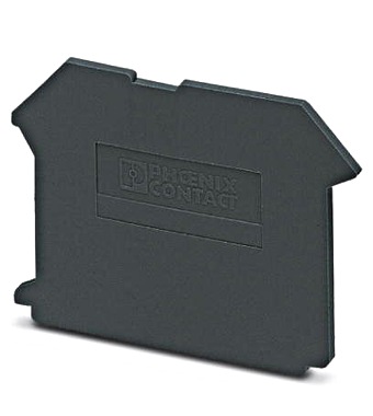 Krajnja pločica D-TB 2,5/4-TWIN
End cover, length: 50.6 mm, wide: 2 mm, hight: 35.9 mm, color: dark grey