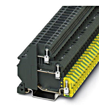 Instalaciona stezaljka (klema) za uzemlj. TBIO 2,5-PE/L/L I
Connection: screw-connection, 0.2 mm² - 4 mm², AWG: 24 - 10, color: dark grey, installation on: NS 35/7.5, NS 35/15
