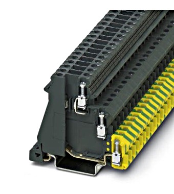 Stezaljka (klema) TBIO 2,5-PE/TG I
Connection: screw-connection, 0.2 mm² - 4 mm², AWG: 24 - 10, color: dark grey, installation on: NS 35/7.5, NS 35/15