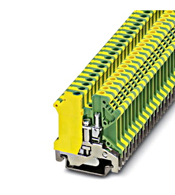 Stezaljka (klema) za uzemljenje, modul., zavrt. TB 4-PE I
Montaža na zavrtanj, 0.5mm² - 6mm², AWG: 20 - 10, žuto-zelene boje, montaža na: NS 35/7.5, NS 35/15, NS 32