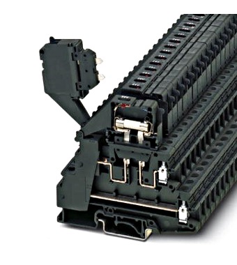 Blok aparatnih stezaljki TB 4-2L-HESILED 24 (5x20) I
Connection: screw-connection, 0.5 mm²- 6 mm², AWG: 20 - 10, 30 A, 400 V, fuse-type: G / 5 x 20, dark grey