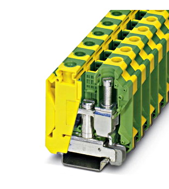 Stezaljka (klema) za uzemljenje modularna na šraf TB 35-PE I
Connection: screw-connection, 10 mm² - 35 mm², AWG: 8 - 2, green-yellow, installation on: NS 35/7.5, NS 35/15