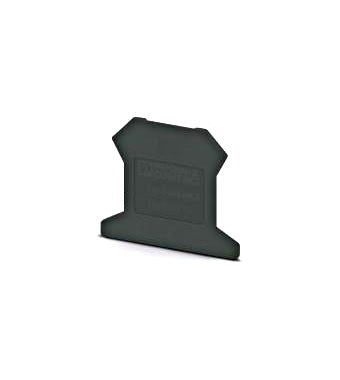 Završna ploča D-TB 35
End cover, length: 50 mm, wide: 2.2 mm, hight: 42.8 mm, color: dark grey