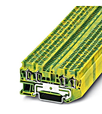 Stezaljka (klema) za uzemljenje ST 1,5-QUATTRO-PE
Spring-cage-connection, 0,08 mm² - 1,5 mm², AWG: 28 - 16, width: 4,2 mm, green-yellow, NS 35/7,5, NS 35/15