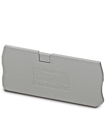 Krajnja pločica D-ST 2,5-QUATTRO
End cover, length: 72 mm, width: 2,2 mm, height: 36,5 mm, color: grey