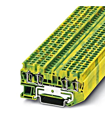 Stezaljka (klema) za uzemljenje ST 2,5-QUATTRO-PE
Spring-cage-connection, 0,08 mm² - 4 mm², AWG: 28 - 12, width: 5,2 mm, green-yellow, mounting type: NS 35/7,5, NS 35/15