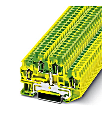 Dvospratna stezaljka (klema) za uzemnjenje STTB 2,5-PE
Spring-cage-connection, 0,08 mm² - 4 mm², AWG: 28 - 12,width: 5,2 mm, green-yellow, mounting type: NS 35/7,5, NS 35/15