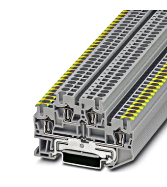 Dvospratna stezaljka (klema) za uzemnjenje STTB 2,5-PE/L
Spring-cage-connection, 0,08 mm² - 4 mm², AWG: 28 - 12, width: 5,2 mm, grey-gelb-grün, NS 35/7,5, NS 35/15