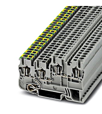 Stezaljka (klema) za uzemljenje STIO 2,5/3-PE/B/L
Spring-cage-connection, cross section: 0,08 mm² - 4 mm², AWG: 28 - 12, width: 5,2 mm, grey, NS 35/7,5, NS 35/15