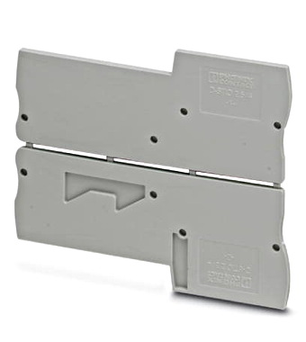 Krajnja pločica D-STIO 2,5/4
End cover, length: 90 mm, width: 2,2 mm, color: grey