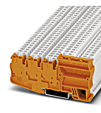 Feed-through stezaljka (klema) STIO-IN 2,5/4 OG
Power terminal, spring-cage-connection, 0,08 mm² - 4 mm², AWG: 28 - 12, width: 10,4 mm, orange, NS 35/7,5, NS 35/15