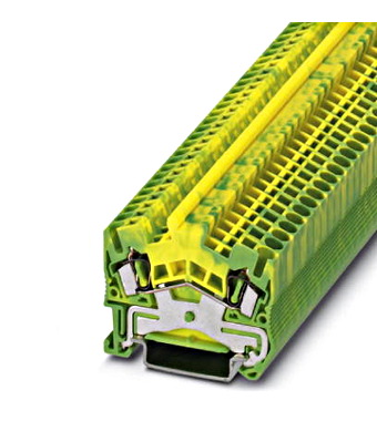 Stezaljka (klema) za uzemljenje STS 2,5-PE
Spring-cage-connection, 0,08 mm² - 4 mm², AWG: 28 - 12, width: 5,2 mm, green-yellow, NS 35/7,5, NS 35/15