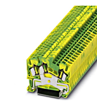 Stezaljka (klema) za uzemljenje STS 2,5-TWIN-PE
Spring-cage-connection, 0,08 mm² - 4 mm², AWG: 28 - 12, width: 5,2 mm, green-yellow, mounting type: NS 35/7,5, NS 35/15