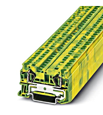 Stezaljka (klema) na oprugu, za uzemljenje ST 4-PE
Montaža na oprugu, 0.08mm² - 6mm², AWG: 28 - 10, širina: 6.2mm, žuto-zelene boje, tip montaže: NS 35/7.5, NS 35/15