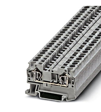 Stezaljka (klema) na oprugu ST 4
Priključak: utični (na oprugu), prihvat: 0.08mm² - 6mm², AWG: 28 - 10, širina: 6.2mm, boja: siva