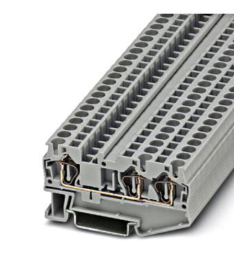 Prolazna stezaljka ST 4-TWIN
Spring-cage-connection, cross section: 0,08 mm² - 6 mm², AWG: 28 - 10, width: 6,2 mm, grey, NS 35/7,5, NS 35/15