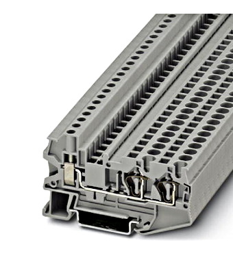 Prolazna stezaljka STU 4-TWIN
Spring-cage-connection, screw-connection 0,08 mm² - 6 mm², AWG :26- 10, width: 6,2 mm, grey NS 35/7,5, NS 35/15