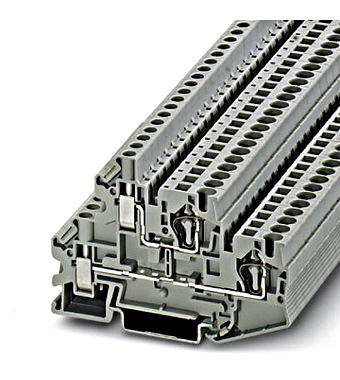 Prolazna stezaljka STTBU 4
Spring-cage-connection, cross section: 0,08 mm² - 6 mm², AWG: 28 - 10, width: 6,2 mm, grey, NS 35/7,5, NS 35/15