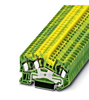 Stezaljka (klema) za uzemljenje STS 4-TWIN-PE
Spring-cage-connection, 0,08 mm² - 6 mm², AWG: 28 - 10, width: 6,2 mm, green-yellow, mounting type: NS 35/7,5, NS 35/15