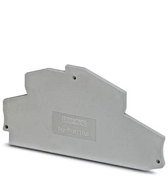 Krajnja pločica D-STTBS 4
End cover, length: 92,4 mm, width: 2,2 mm, color: grey