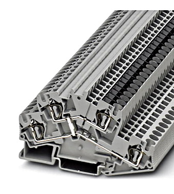 Dvospratna stezaljka (klema) STTBS 4-PV
With equipotential bonder,  0,08 mm² - 6 mm², AWG: 28 - 10, spring-cage-connection, width: 6,2 mm, grey