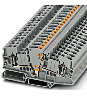 Test rastavna stezaljka (klema) STME 6
Current transformer - spring-cage-connection, 0,2 mm² - 10 mm², AWG: 24 - 8, width: 8,2 mm, grey, NS 35/7,5, NS 35/15