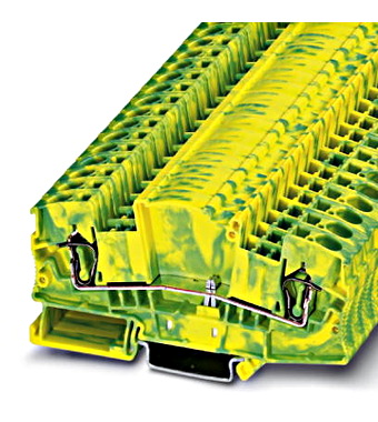 Stezaljka (klema) za uzemljenje STMED 6-PE
Spring-cage-connection, 0,2 mm² - 10 mm², AWG: 24 - 8, width: 8,2 mm, green-yellow, mounting type: NS 35/7,5, NS 35/15
