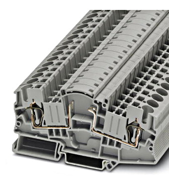 Stezaljka (klema) sa diodom STME 6-BE
For installing components that can be individually selected, spring-cage-connection, 0,2 mm² -10 mm² , AWG: 24 - 10,grey