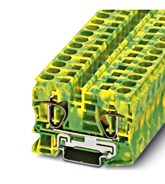Stezaljka (klema) za uzemljenje ST 10-PE
Spring-cage-connection, 0,2 mm² - 16 mm², AWG: 24 - 6, width: 10,2 mm, green-yellow, mounting type: NS 35/7,5, NS 35/15